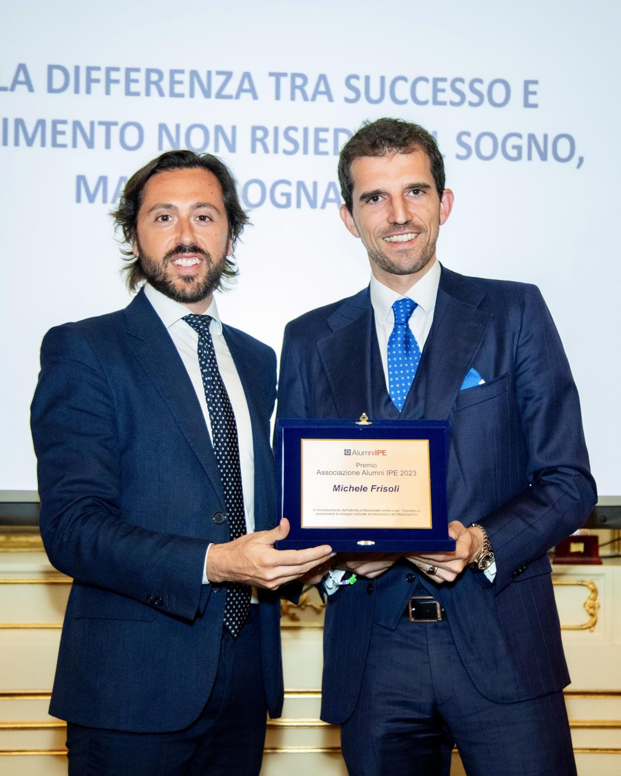 Michele Frisoli partecipa alla serata di gala dedicata agli ex allievi ...